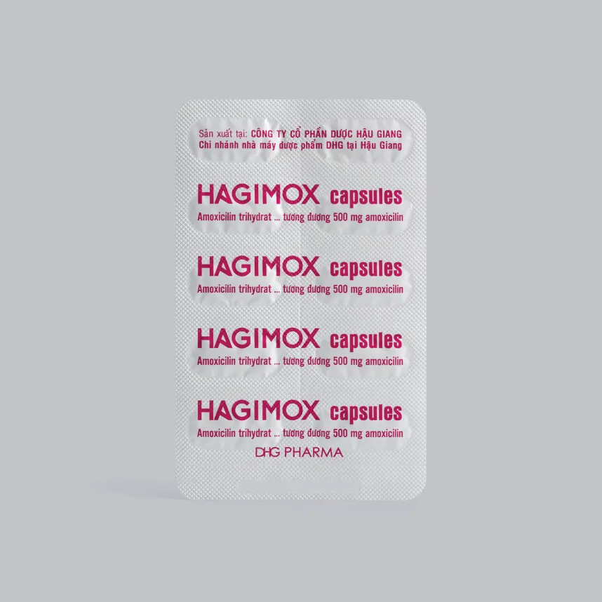 Hagimox capsules (hồng đậm-hồng nhạt) - DHG Pharma