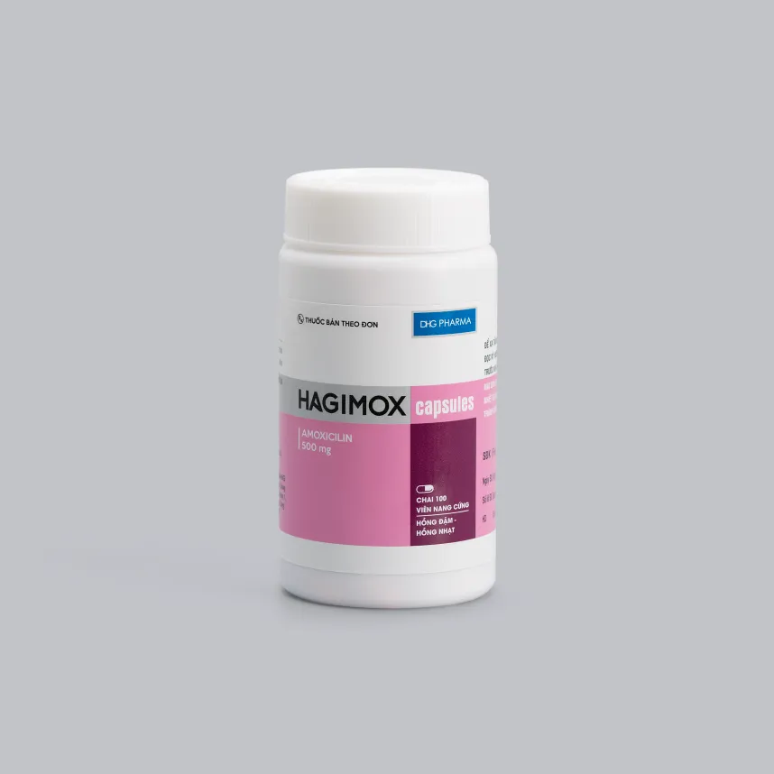 Hagimox capsules (hồng đậm-hồng nhạt) - DHG Pharma
