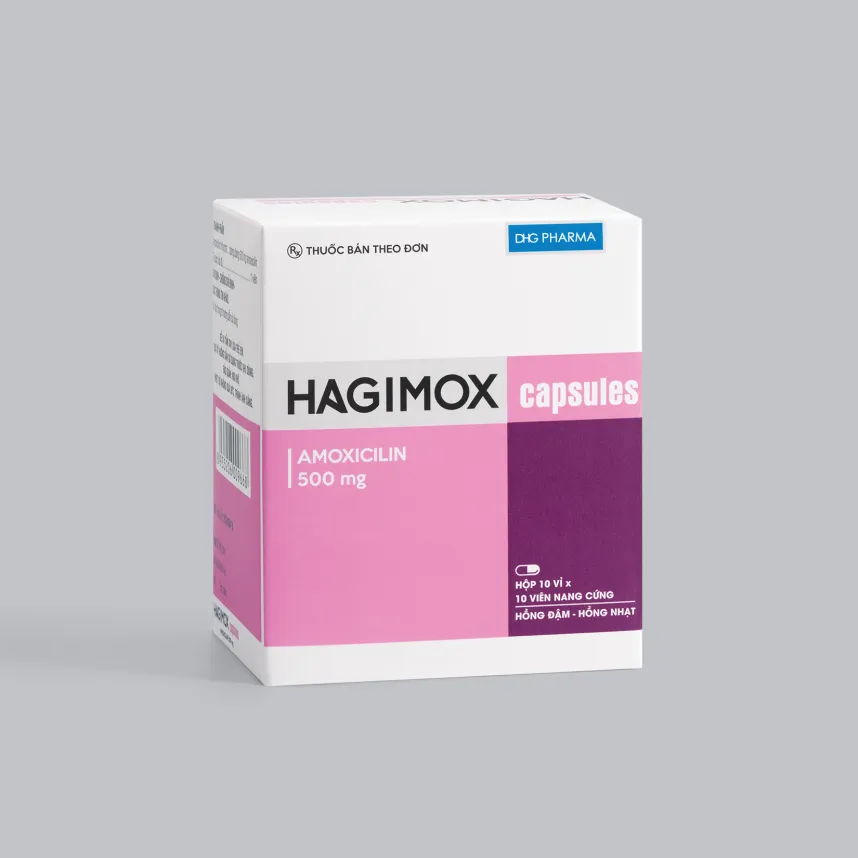 Hagimox capsules (hồng đậm-hồng nhạt) - DHG Pharma